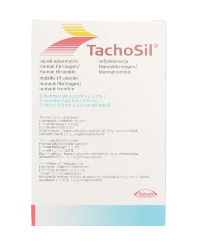 TachoSil Matriks til vevslim 5,5 mg/cm2/2 IE/cm2 5x7,5 cm2 - Apotek 1