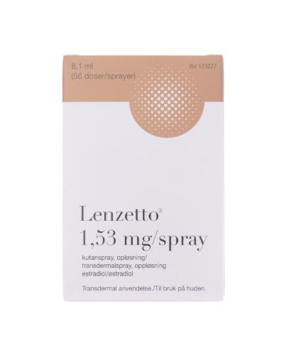 Lenzetto 1,53 mg/spray transdermalspray, oppløsning 56 doser - Apotek 1