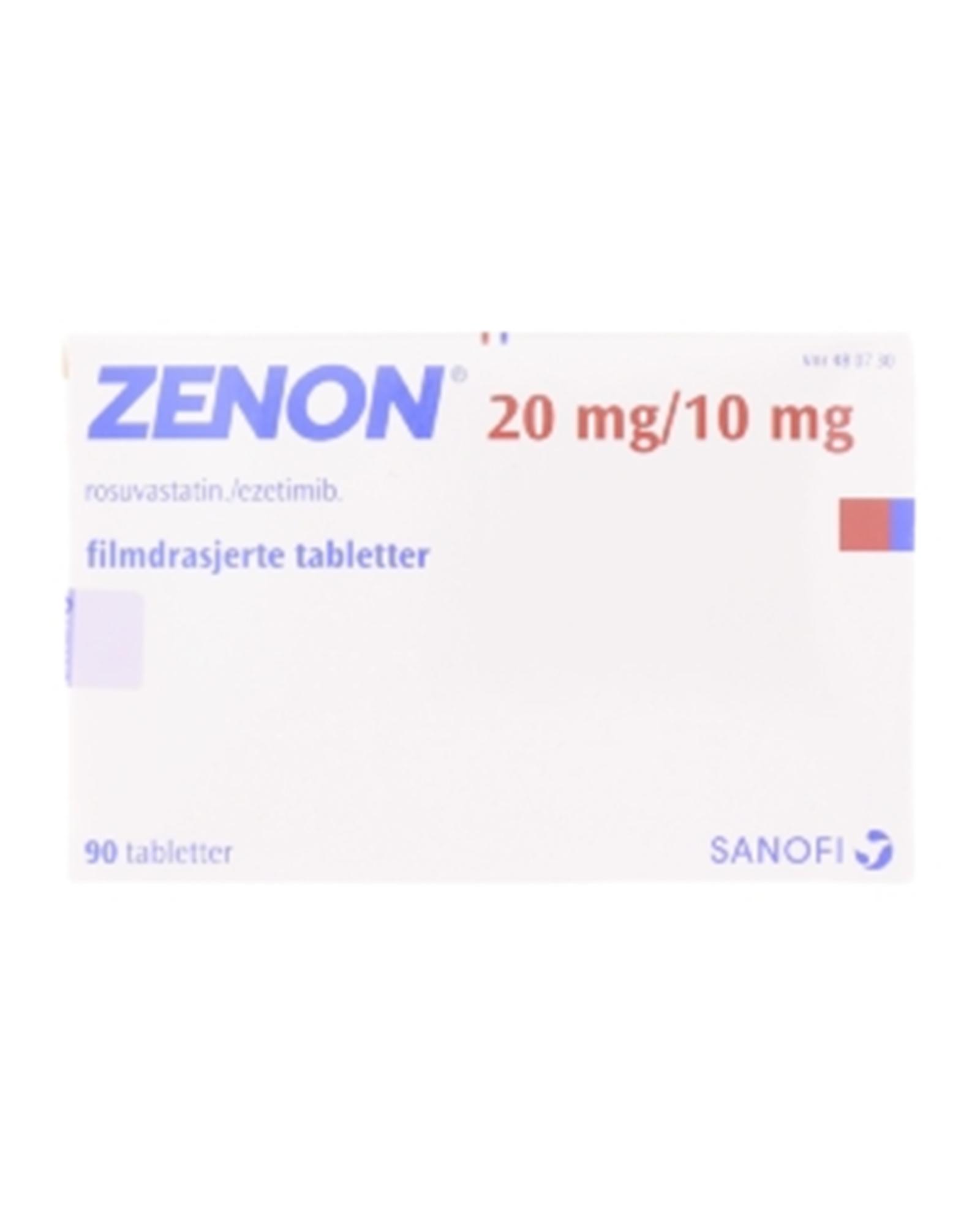 Zenon 20 mg/10 mg filmdrasjerte tabletter 90 stk - Apotek 1