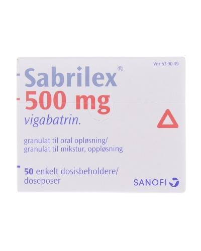 Sabrilex Granulat til mikstur, oppløsning 500 mg 50x1 dose - Apotek 1