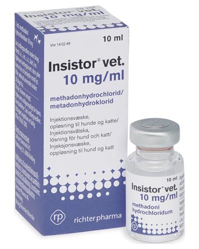 Insistor vet 10 mg/ml injeksjonsvæske, oppløsning til hund og katt ...