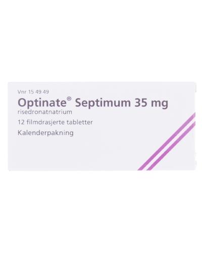 Optinate Septimum Tablett, filmdrasjert 35 mg 12 stk - Apotek 1
