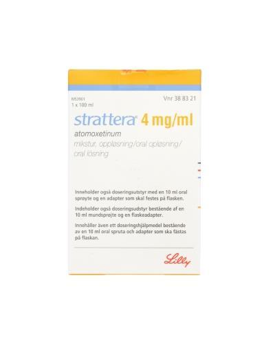 Strattera Mikstur, oppløsning 4 mg/ml 100 ml - Apotek 1