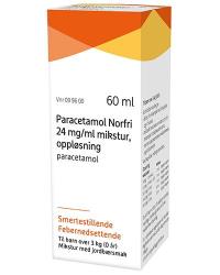 Paracet 24mg/ml mikstur 0-7 år 60ml - Apotek 1