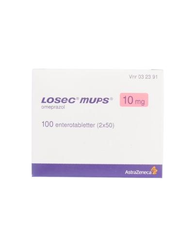 Losec MUPS Enterotablett 10 mg 2x50 stk - Apotek 1