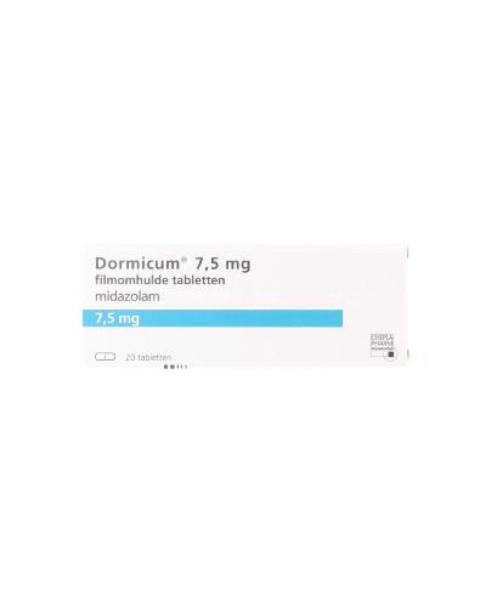Dormicum 7,5mg tabletter 20 stk - Apotek 1