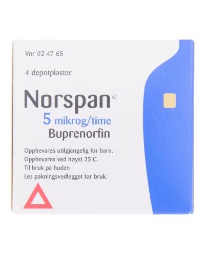 Norspan 5 mikrog/time depotplaster 4 stk - Apotek 1