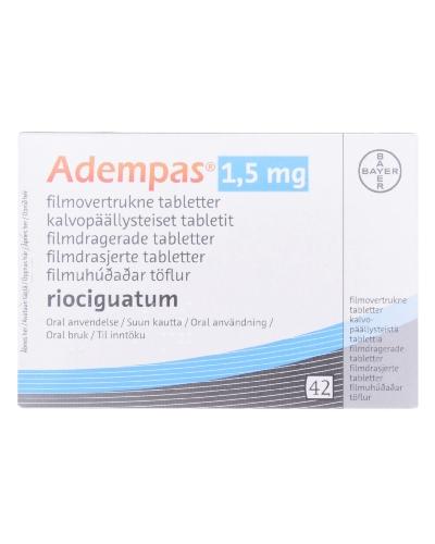 Adempas Tablett, filmdrasjert 1,5 mg 42 stk - Apotek 1