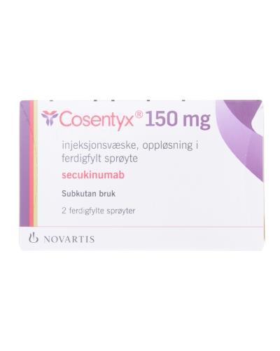 Cosentyx Injeksjonsvæske, oppløsning i ferdigfylt sprøyte 150 mg 2x1 ml ...