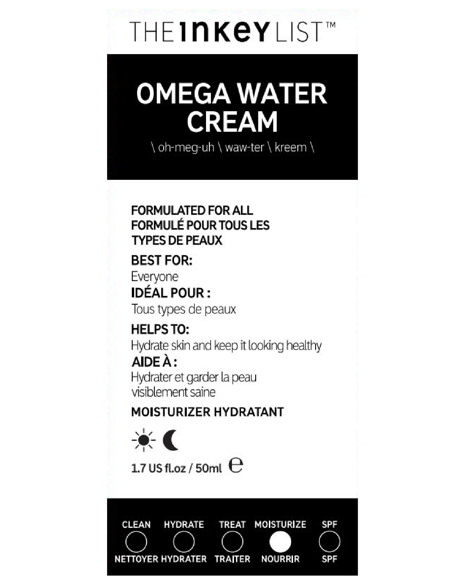The Inkey List Omega Water Cream ansiktskrem 50 ml - Apotek 1