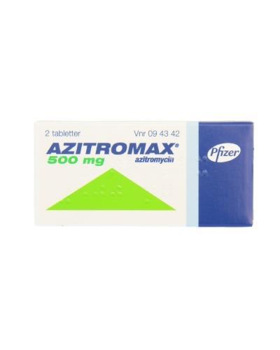 Azitromax 500 mg filmdrasjerte tabletter 2 stk - Apotek 1