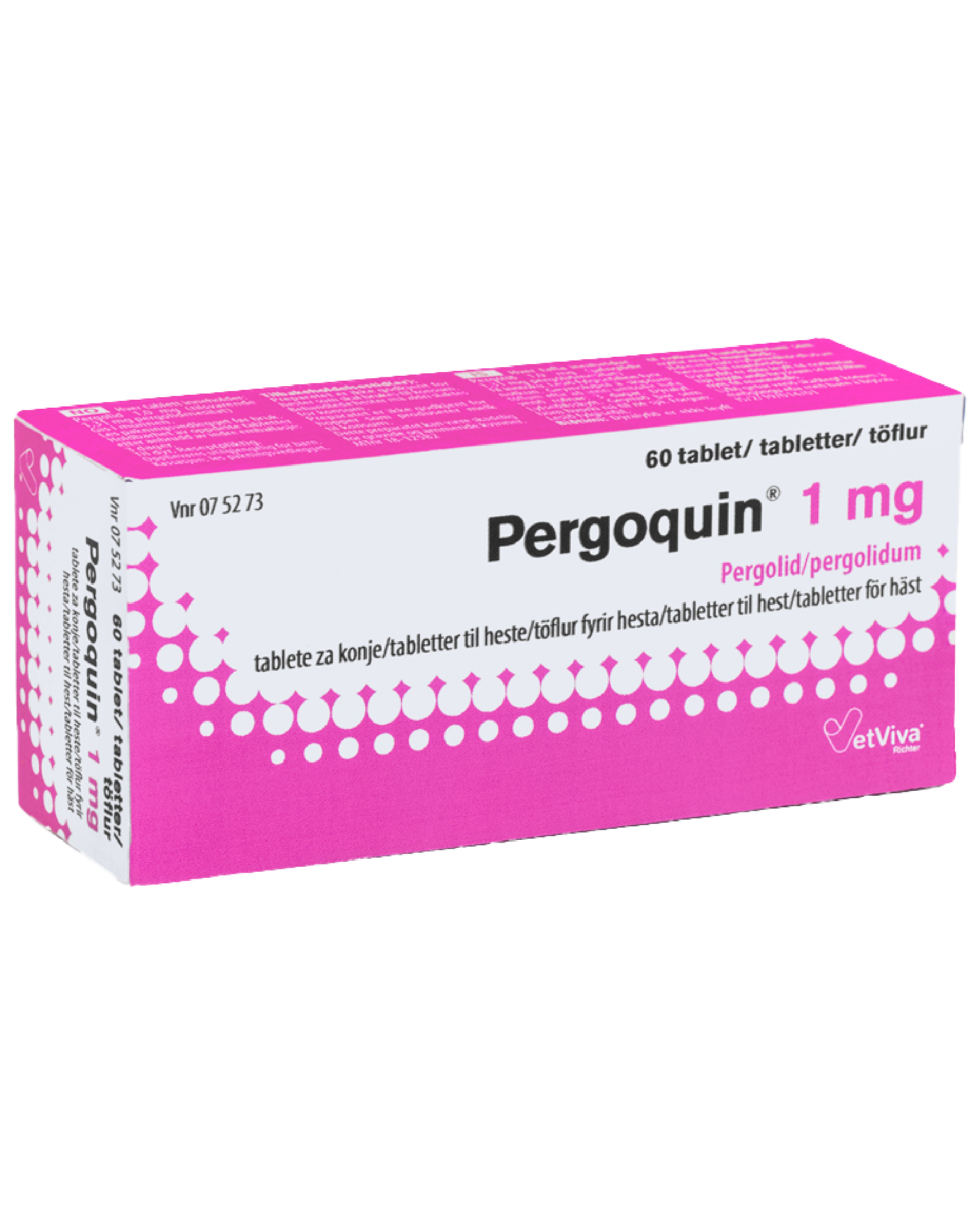 Pergoquin 1 mg tabletter til hest 60 stk - Apotek 1
