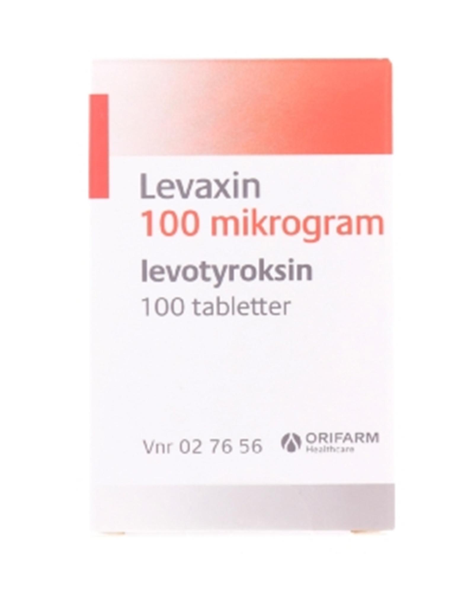 Levaxin 100 mikrog tabletter 100 stk - Apotek 1