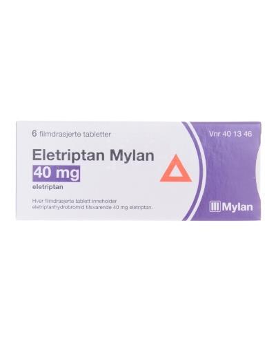 Eletriptan mylan tab 40mg 6 ENPAC - Apotek 1