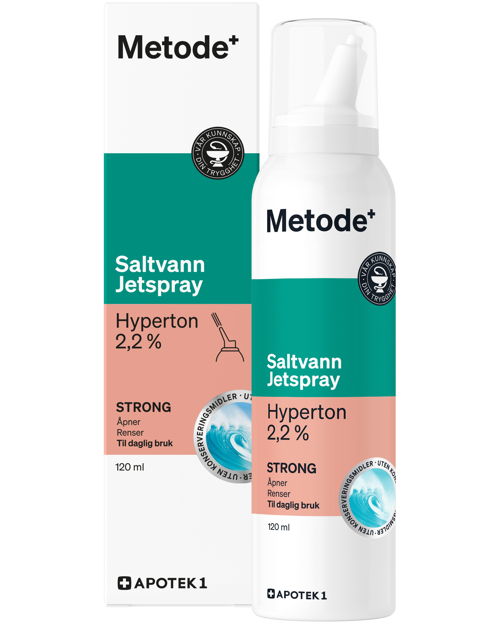 Metode hyperton saltvann jetspray 120 ml - Apotek 1