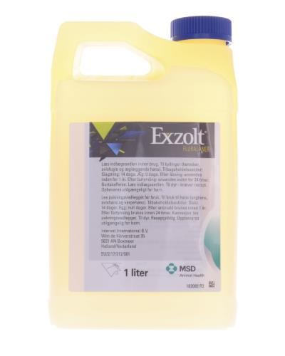 Exzolt 10 mg/ml oppløsning til bruk i drikkevann til høns 1 L - Apotek 1