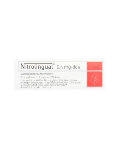 Nitrolingual Munnspray 0,4 mg/dose 200doser - Apotek 1