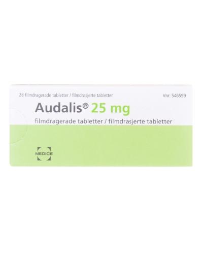 Audalis 25 mg filmdrasjerte tabletter 28stk - Apotek 1