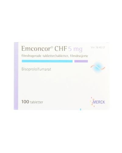 Emconcor CHF Tablett, filmdrasjert 5 mg 100 stk - Apotek 1