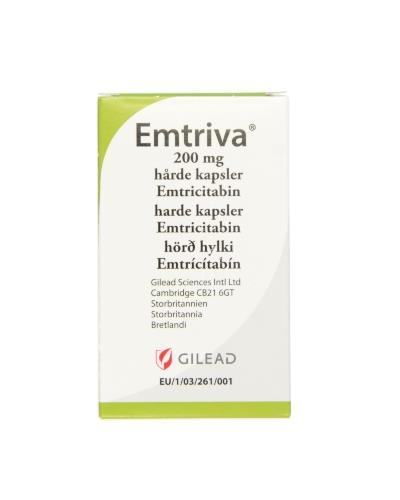 Emtriva Kapsel, hard 200 mg 30 stk - Apotek 1