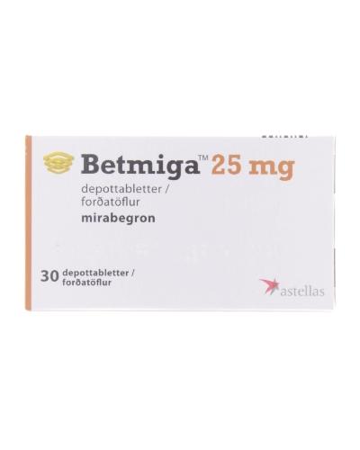 Betmiga 25 mg depottabletter 30 stk - Apotek 1