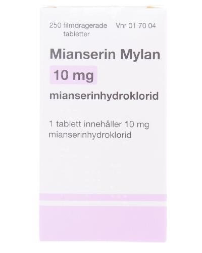 Mianserin Mylan 10 mg tabletter boks 250 stk - Apotek 1