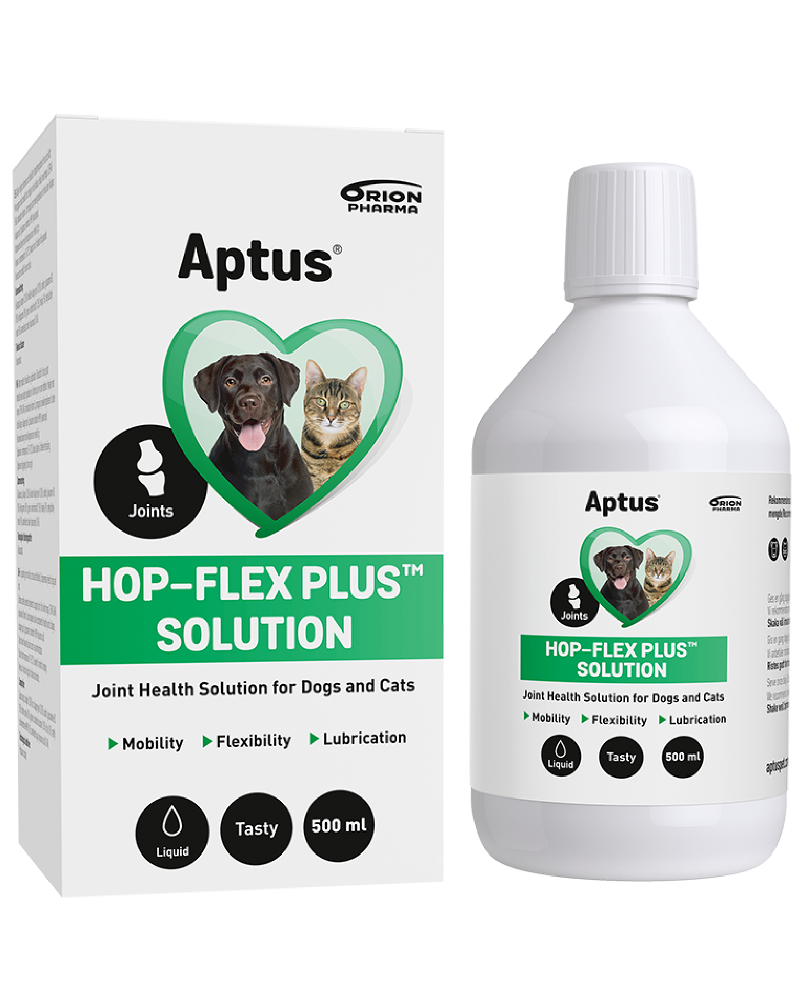 Aptus Hop-Flex Plus Solution tilskuddsfôr til hund og katt 500 ml ...
