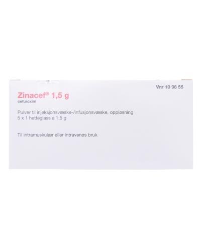 Zinacef 2care4 1,5 g pulver til injeksjons-/infusjonsvæske, hetteglass ...
