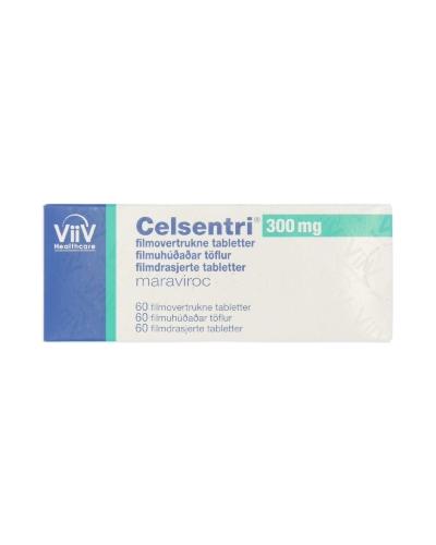 Celsentri Tablett, filmdrasjert 300 mg 60 stk - Apotek 1