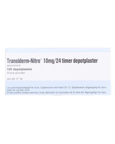 Transiderm-Nitro 10 mg/24 timer depotplaster 100 stk - Apotek 1