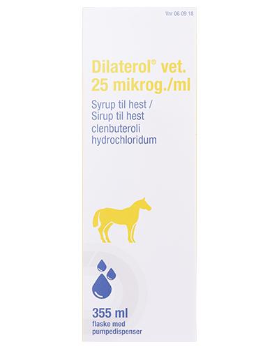 Dilaterol vet 25 mikrog/ml sirup flaske av plast 355 ml - Apotek 1