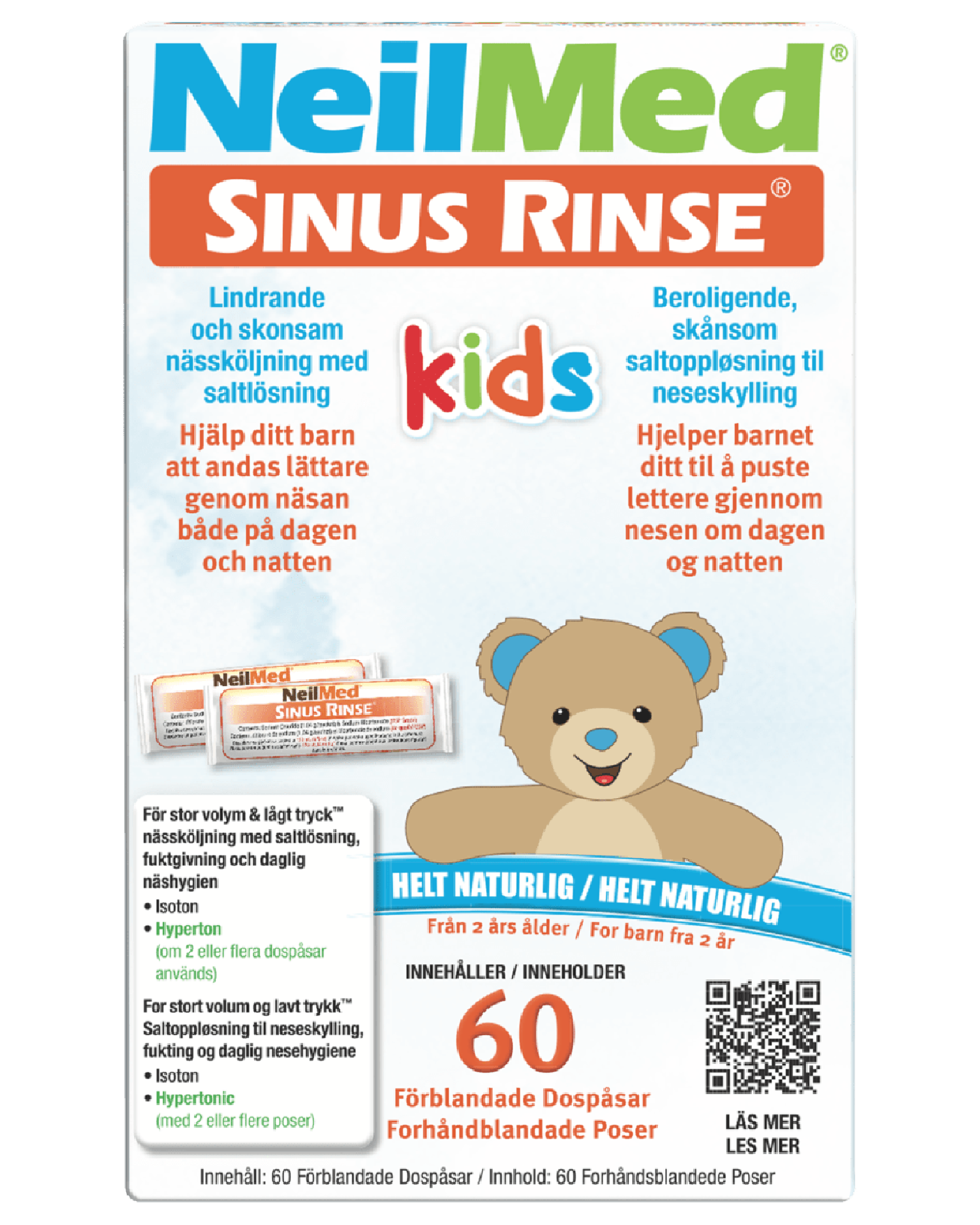 NeilMed Sinus Rinse Kids porsjonsposer med salt 60 stk - Apotek 1