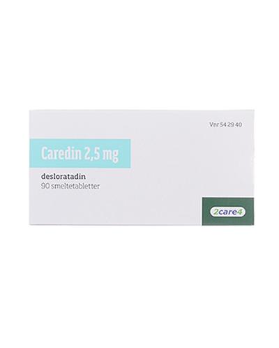 Caredin 2,5 mg smeltetabletter 90 stk - Apotek 1