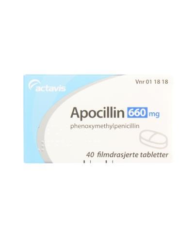 Apocillin 660 mg filmdrasjerte tabletter 40 stk - Apotek 1