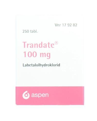 Trandate Tablett, filmdrasjert 100 mg 250 stk - Apotek 1