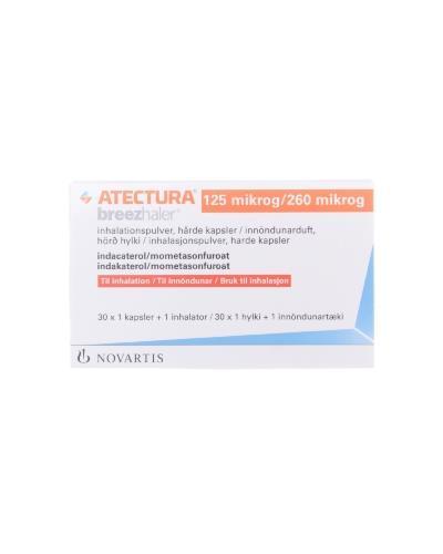 Atectura Breezhaler 125 mikrog/260 mikrog inhalasjonspulver, hard ...