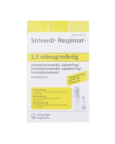Striverdi Respimat 2,5 mikrog inhalasjonsvæske, oppløsning 60 spray ...