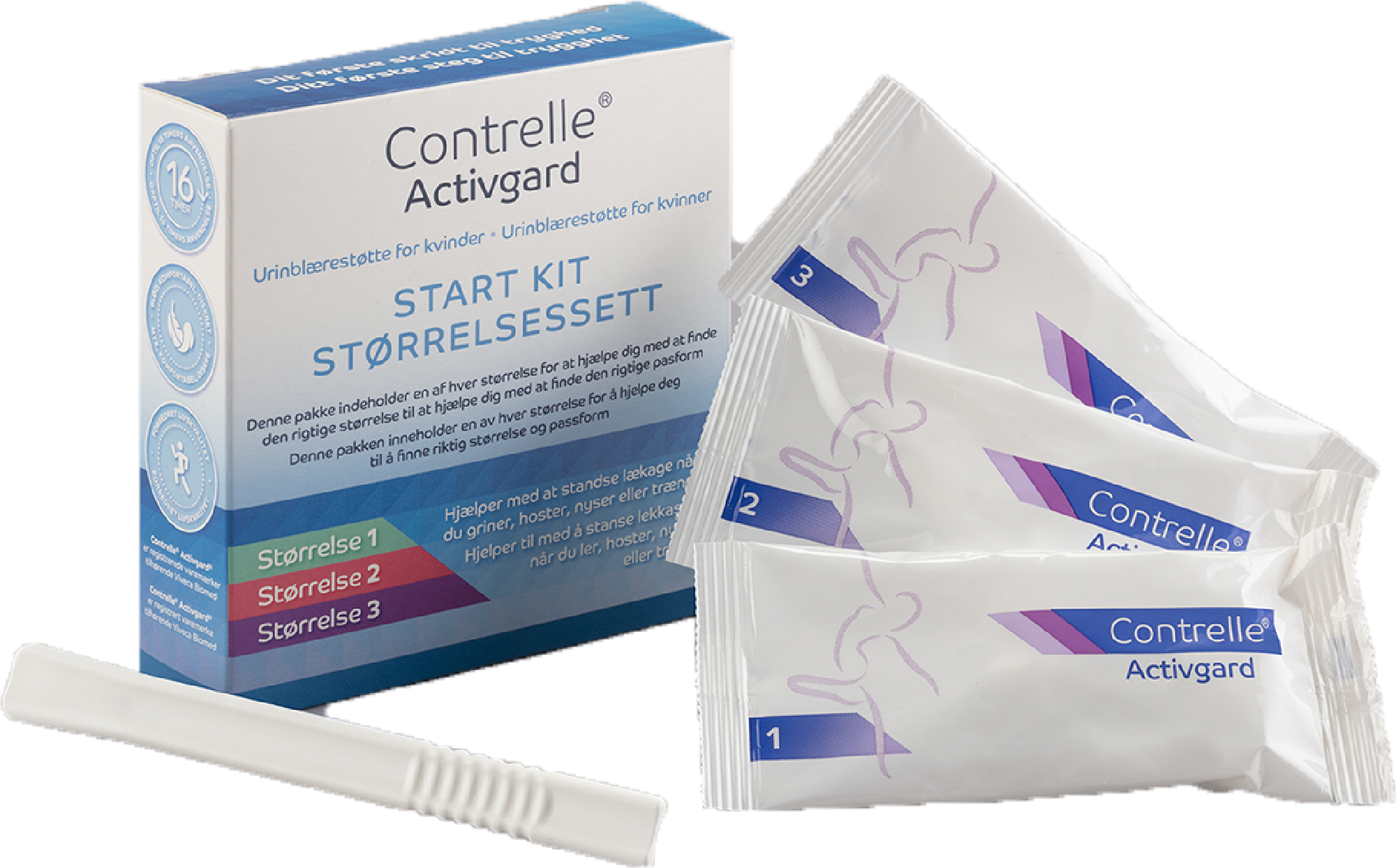 Contrelle Activgard kontinensbue størrelsessett 1 sett - Apotek 1