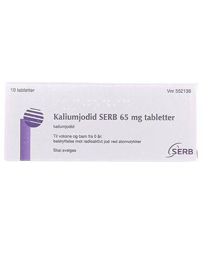 Kaliumjodid SERB 65mg tabletter 10 stk - Apotek 1