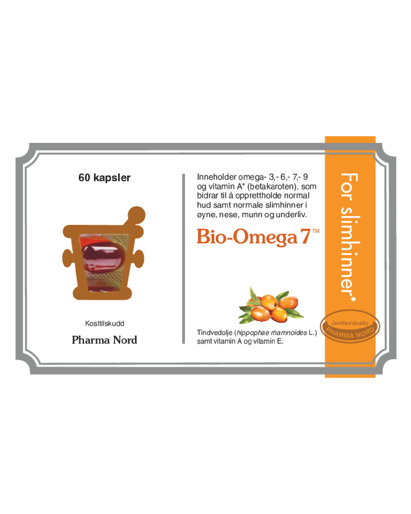 Bio-Omega 7 kapsler 60 stk - Apotek 1