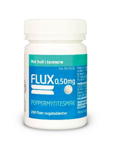 Flux 0,5mg sugetabletter peppermynte 200 stk - Apotek 1