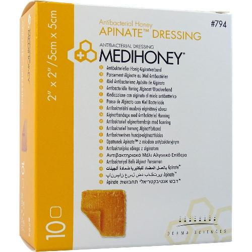 Medihoney Apinate kompress 5x5cm 10 stk - Apotek 1