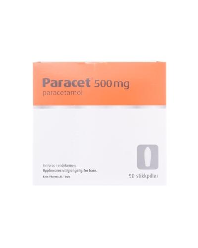 Paracet Stikkpille 500 mg 50stk - Apotek 1