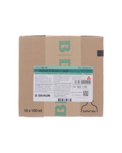 Midazolam B.Braun 1 mg/ml injeksjons-/infusjonsvæske, oppløsning flaske ...