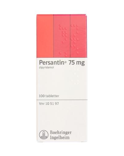 Persantin Tablett, drasjert 75 mg 100stk - Apotek 1