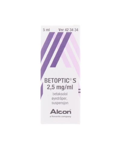 Betoptic S Øyedråper, suspensjon 2,5 mg/ml 5 ml - Apotek 1