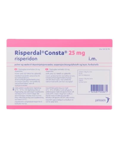 Risperdal Consta Pulver og væske til depotinjeksjonsvæske, suspensjon ...