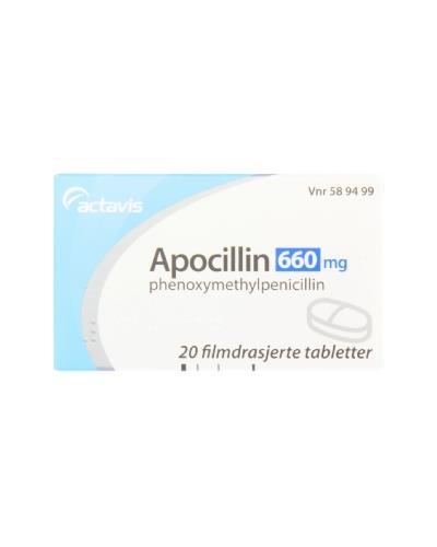 Apocillin 660 mg filmdrasjerte tabletter 20 stk - Apotek 1