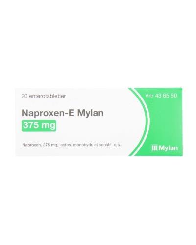 Naproxen-E Mylan Enterotablett 375 mg 20 stk - Apotek 1