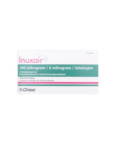 Inuxair 200 mcg /6 mcg inhalasjonspulver 3x120 doser - Apotek 1